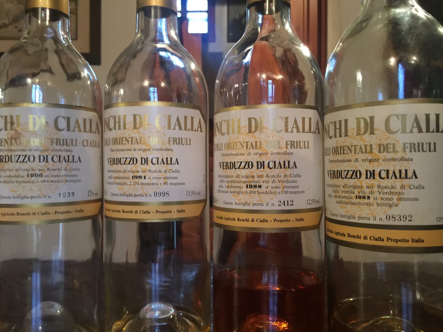 Vertical Tasting: Ronchi di Cialla Verduzzo di Cialla 1983-2005 ...